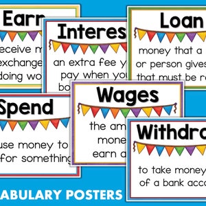 Learning About Money Financial Literacy 2nd 3rd Grade Printable ...