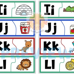 Letter Identification and Sounds Activities ABC Alphabet Puzzles ...