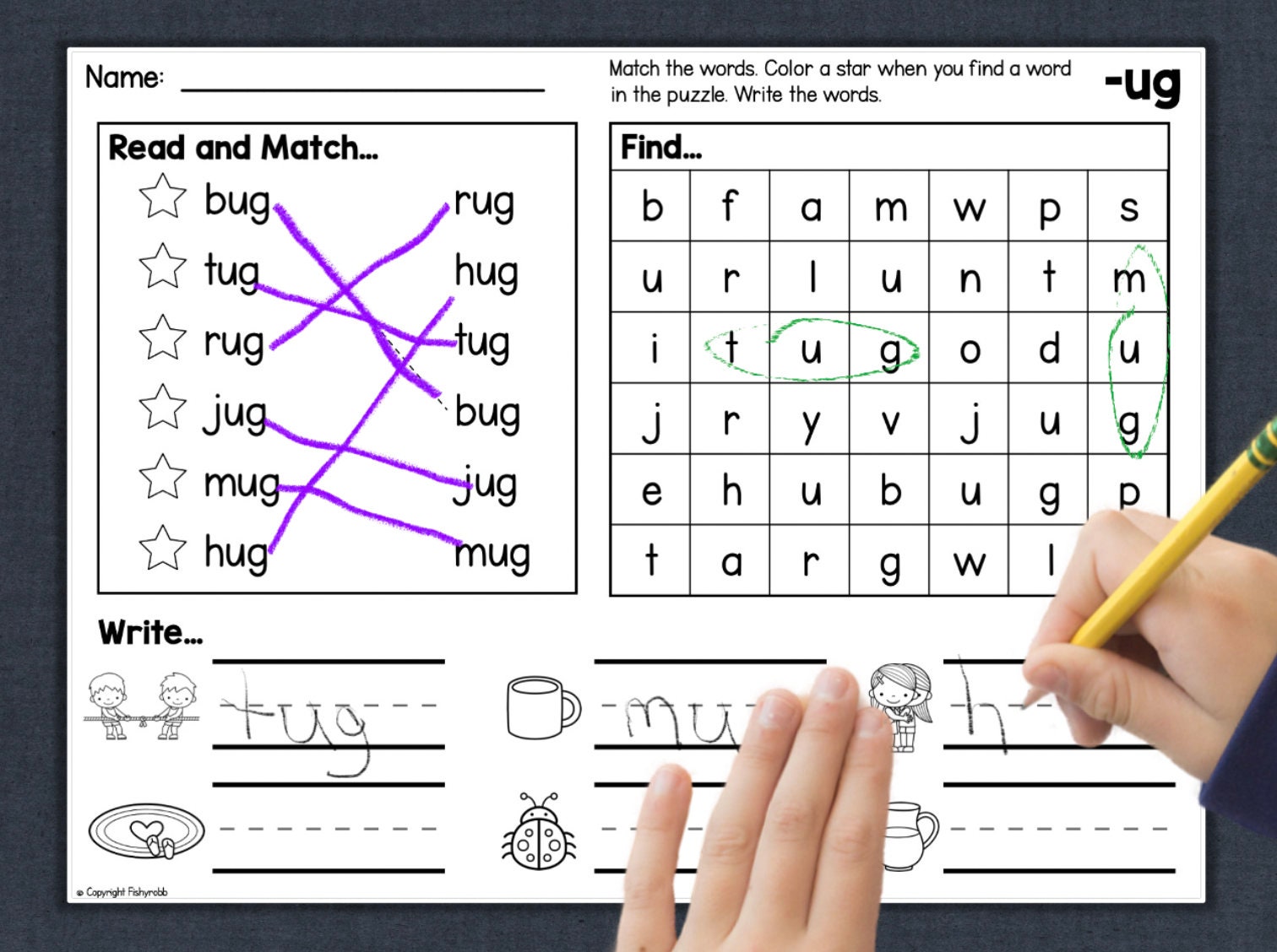 Learn to Read CVC Word Families Phonics Printable Worksheets ...