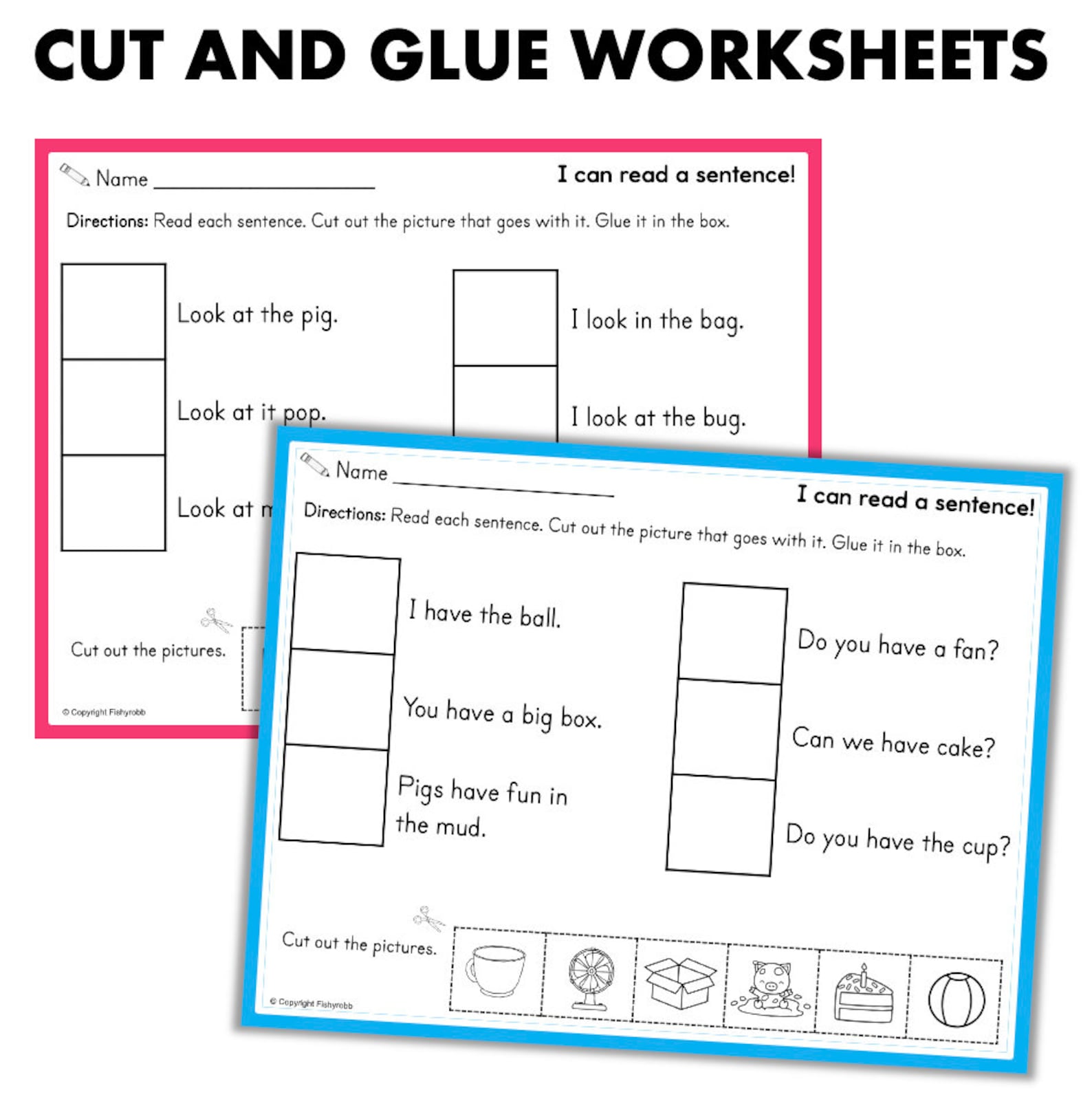 Kindergarten Learn to Read Sight Words Decodable Sentences Worksheets ...