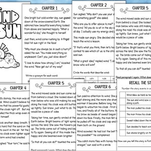 AESOP'S FABLES Printable Books Reading Comprehension BUNDLE 2nd 3rd ...