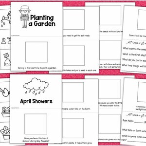 SPRING Printable Books for Beginning Readers Sight Words Decodable Text ...