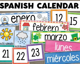 Spanish Calendar - Etsy