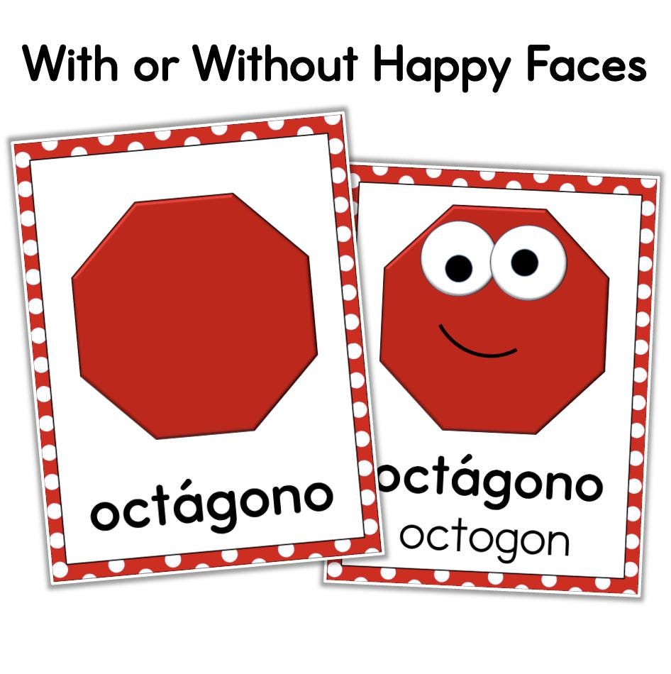 Las Formas SPANISH Shape Posters Bilingual Spanish Classroom Decor - Etsy