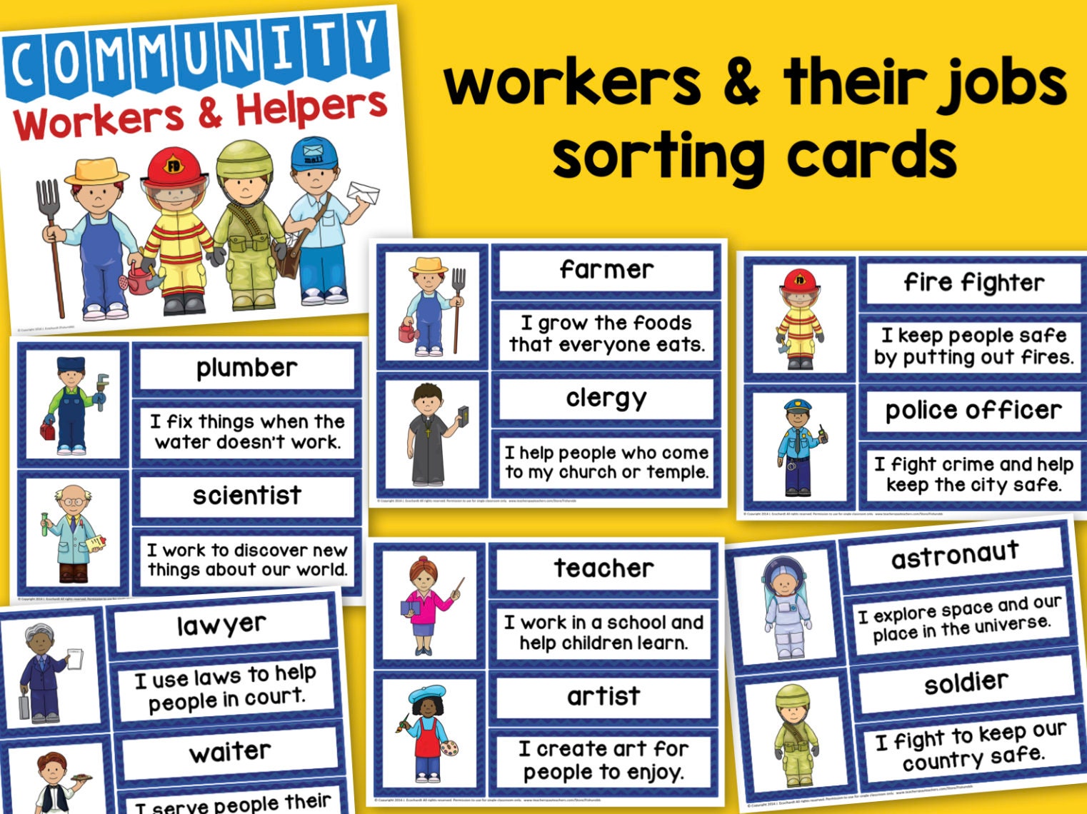 Community Helpers Activities and Worksheets Kindergarten Prek | Etsy