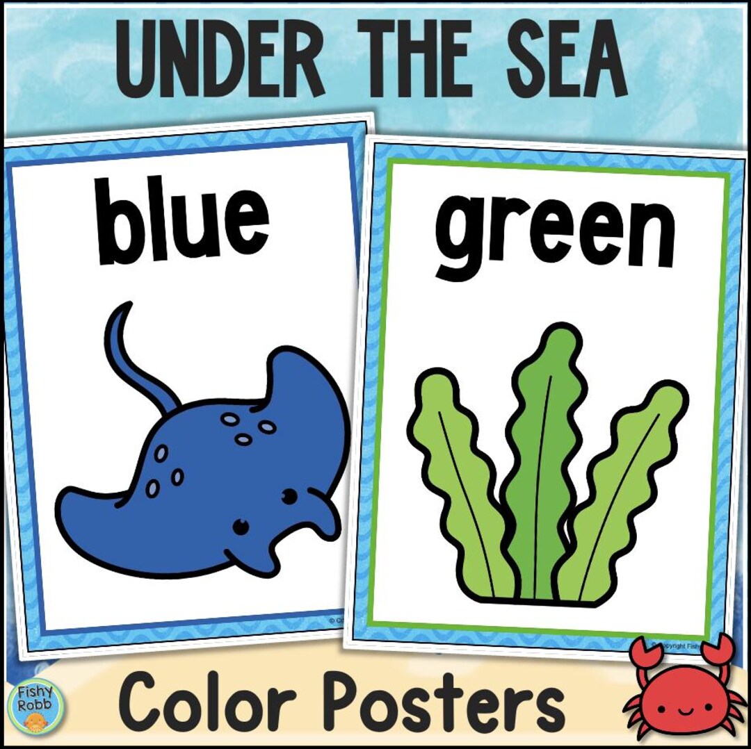 Printable Under the Sea Ocean Theme COLOR Posters Classroom Decor ...