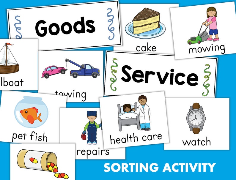Learning About Money Goods and Services Needs and Wants Worksheets ...