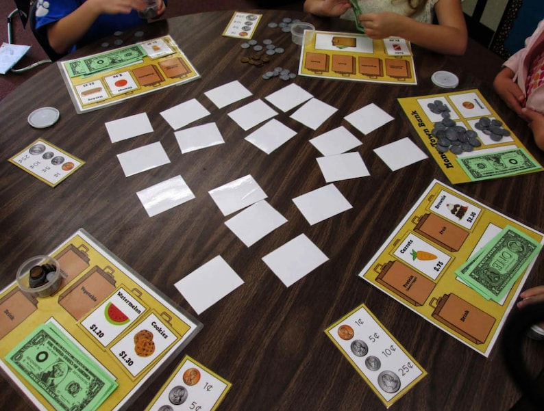 Counting Money Grocery Shopping Game Classroom or Homeschool - Etsy