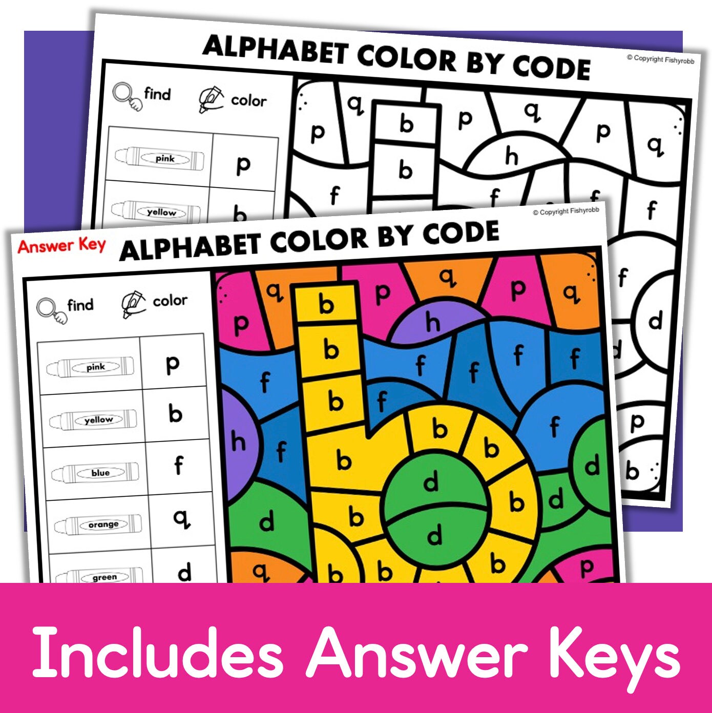 Kindergarten Worksheets ABC Alphabet Color by Letter Coloring Pages ...
