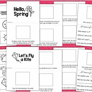SPRING Printable Books for Beginning Readers Sight Words Decodable Text ...