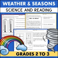 Science Activities : Weather Unit for Kindergarten, First Grade and ...