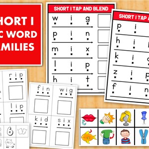 Learn to Read CVC Words Phonics Activities Kindergarten Reading ...