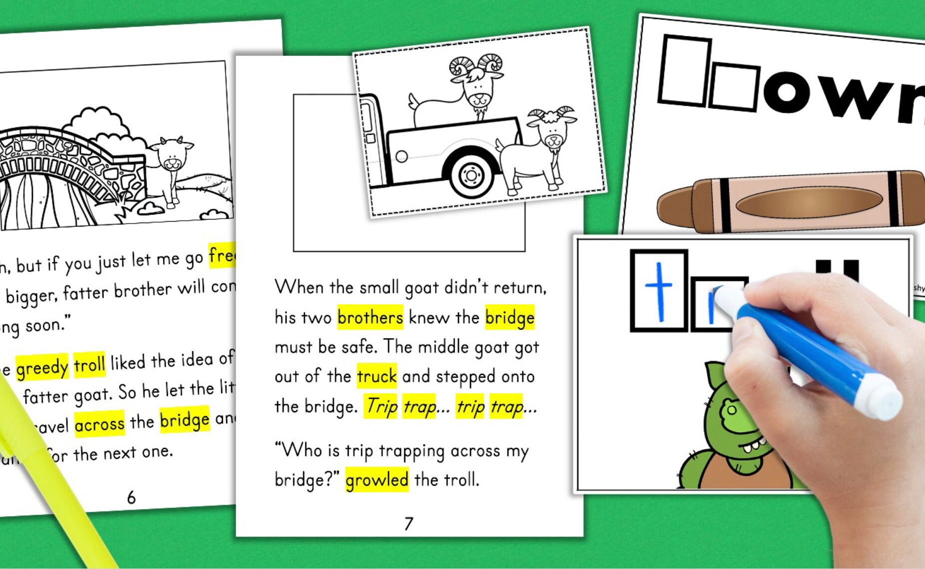 FAIRY TALES Decodable Readers Printable Books & Phonics Skills ...