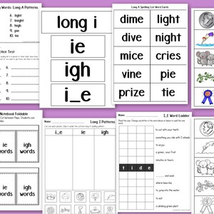 Long Vowels Printable Phonics Worksheets Vowel Teams Silent E 1st 2nd ...