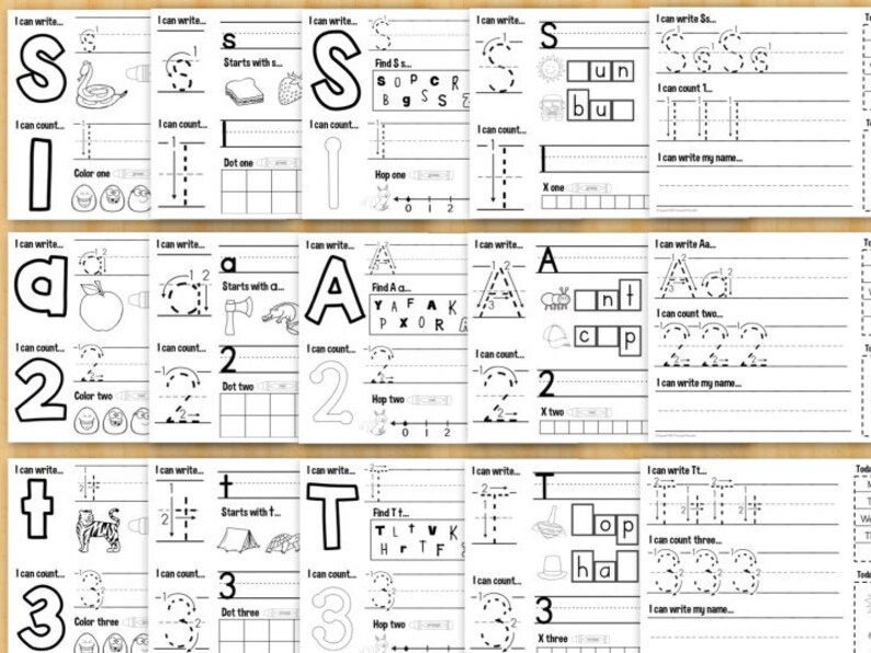 Kindergarten Daily Practice Worksheets FULL YEAR Phonics - Etsy