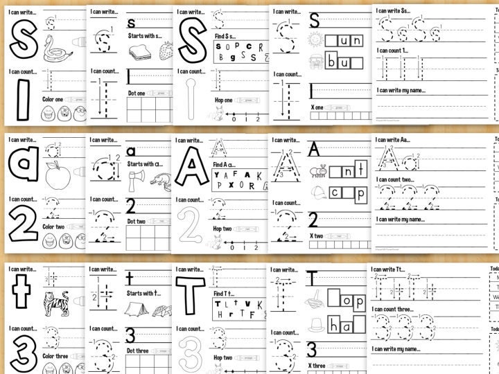 Kindergarten Daily Practice Worksheets FULL YEAR Phonics - Etsy