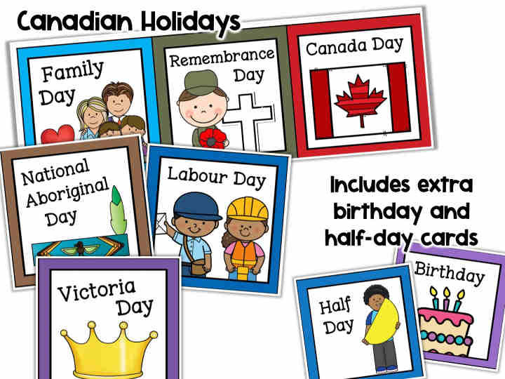 Pocket Chart Calendar Cards HOLIDAYS & EVENTS Classroom Homeschool - Etsy