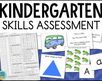 Kindergarten MATH Worksheets & Assessments Homeschool | Etsy