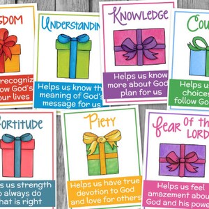 Gifts of the Holy Spirit Printable Posters for Kids INSTANT DOWNLOAD ...