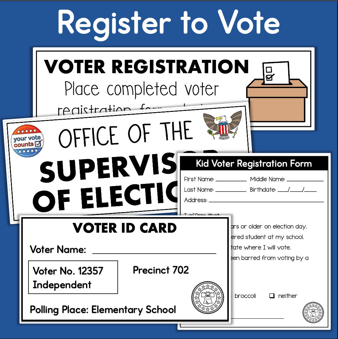 Printable Mock Election Kit Voting and Electing A President Homeschool ...