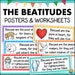 The Beatitudes Bulletin Board Set Posters & Worksheets Christian ...
