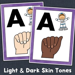 American Sign Language Alphabet Posters and Matching Cards ASL ...
