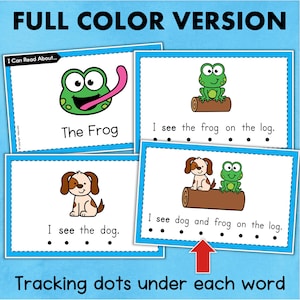 Kindergarten Sight Word Beginning Readers LEARN TO READ Printable Books ...