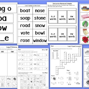 Long Vowels Printable Phonics Worksheets Vowel Teams Silent E 1st 2nd ...