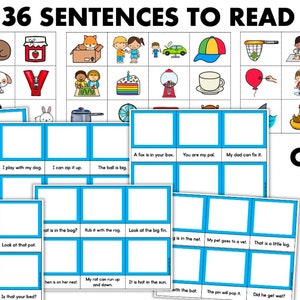 Kindergarten Learn to Read Sight Words Decodable Sentences Worksheets ...