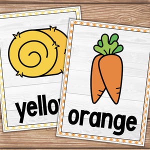 Printable Farm Theme COLOR Posters Classroom Decor Preschool ...