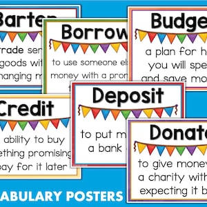 Learning About Money Financial Literacy 2nd 3rd Grade Printable ...