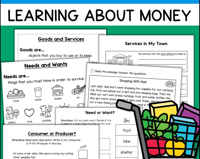 Needs and Wants Activities - 1st, 2nd & 3rd Grade Economics Lessons and ...