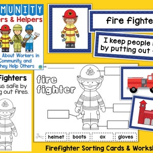 Community Helpers Activities and Worksheets Kindergarten Prek Preschool ...