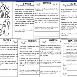 AESOP'S FABLES Printable Books Reading Comprehension BUNDLE 2nd 3rd ...