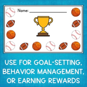Punch Cards for Kids Behavior Management, Rewards, Goal Setting ...