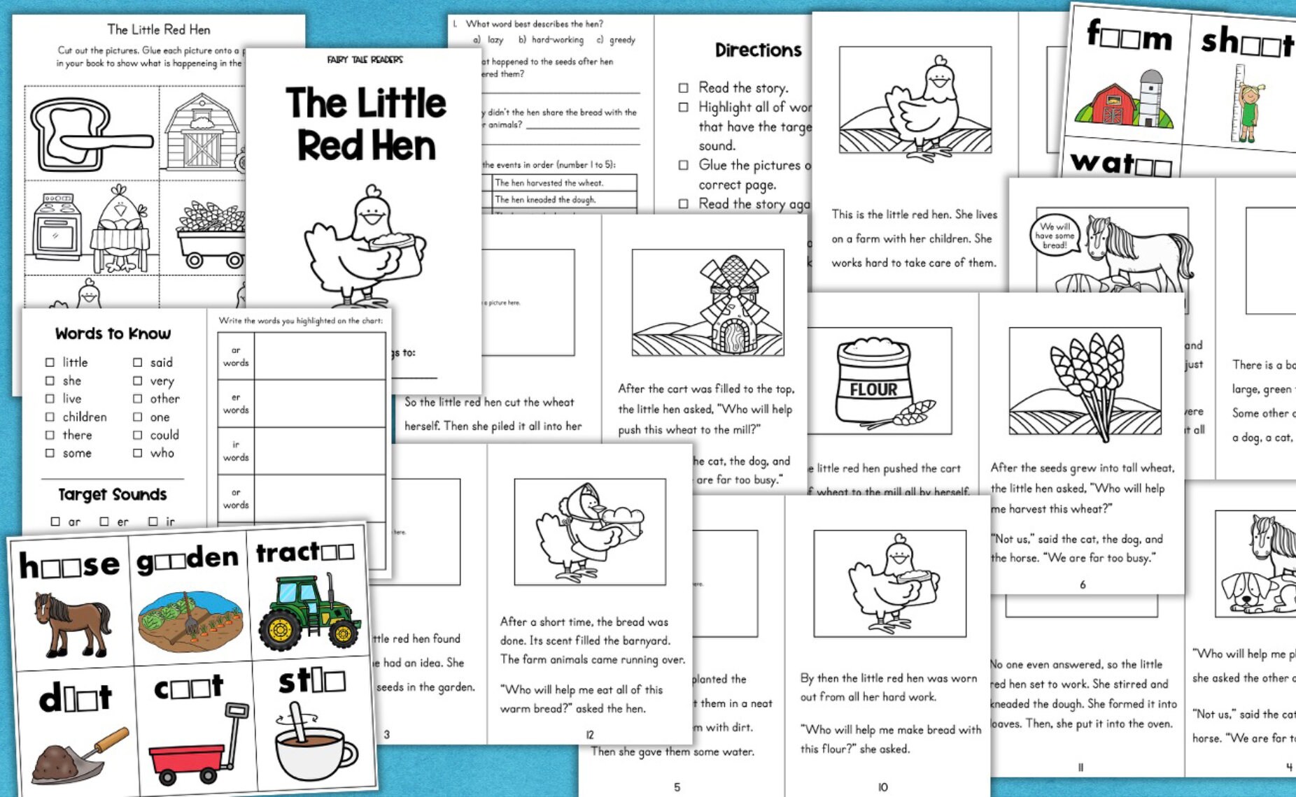 FAIRY TALES Decodable Readers Printable Books & Phonics Skills ...