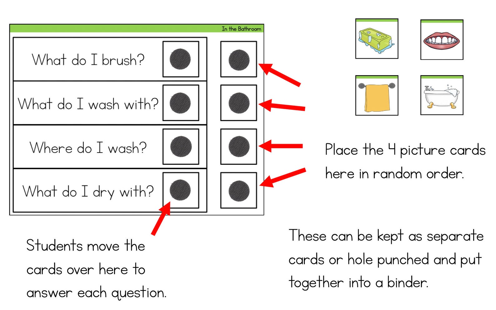 Answering WH Questions Who What Where Question & Answer Tasks - Etsy