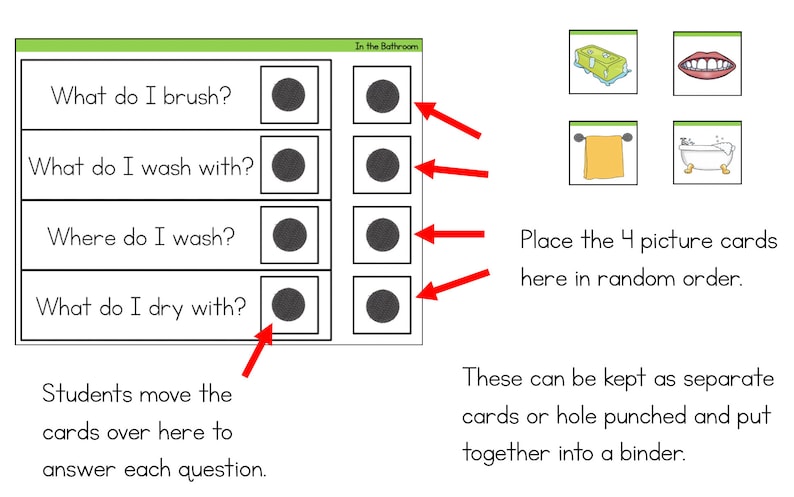 Answering WH Questions Who What Where Question & Answer Tasks - Etsy