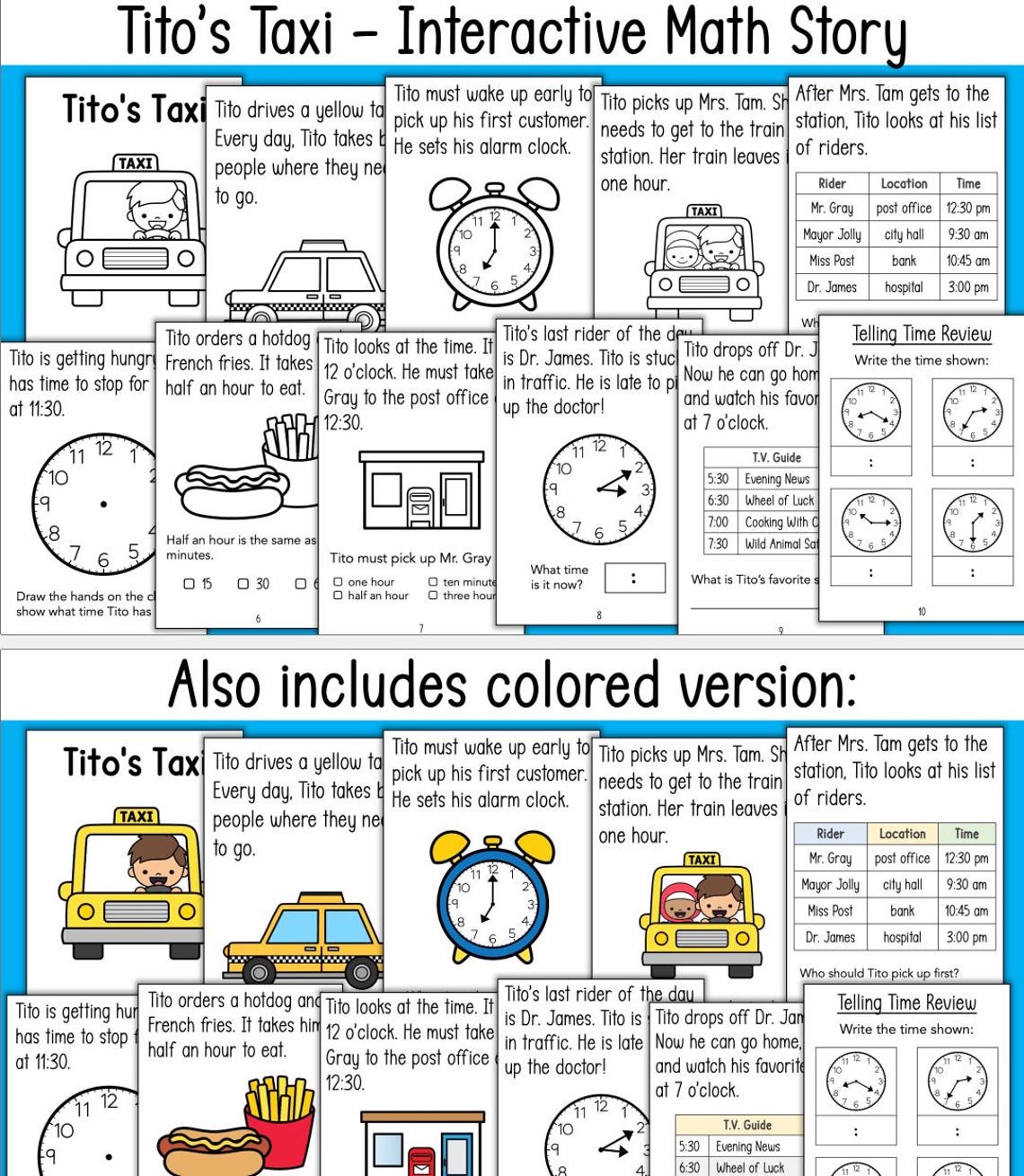 Math Stories Interactive Booklets 2nd Grade Homeschool Printable ...