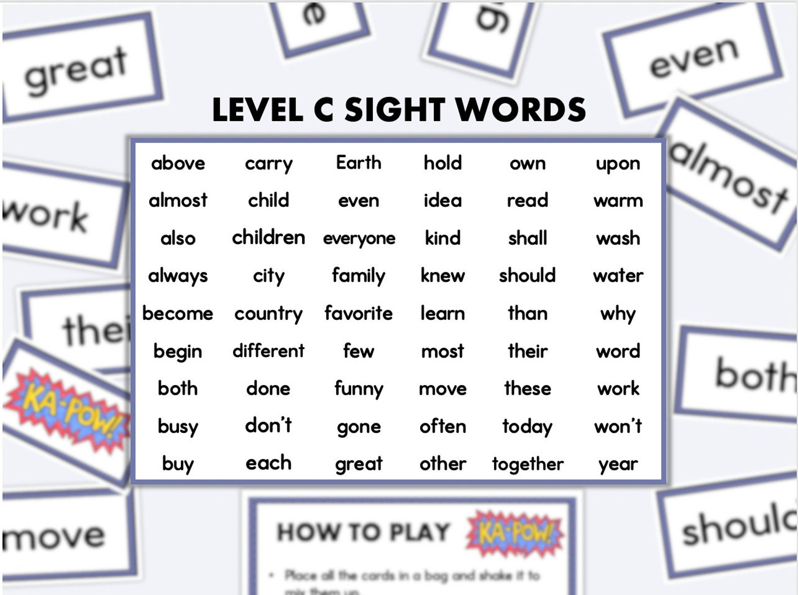 Sight Word Games Bundle Kindergarten 1st 2nd 3rd Grade - Etsy