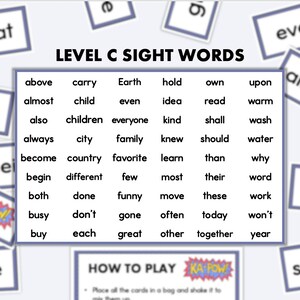 Sight Word Games Bundle Kindergarten 1st 2nd 3rd Grade Homeschool ...