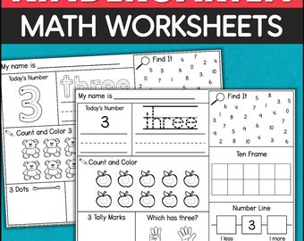 Numbers and Counting 1 to 20 Printable Activity, Preschool Math ...