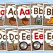 Printable CAMPING Theme ABC Alphabet Posters & Word Wall Letters A to Z ...