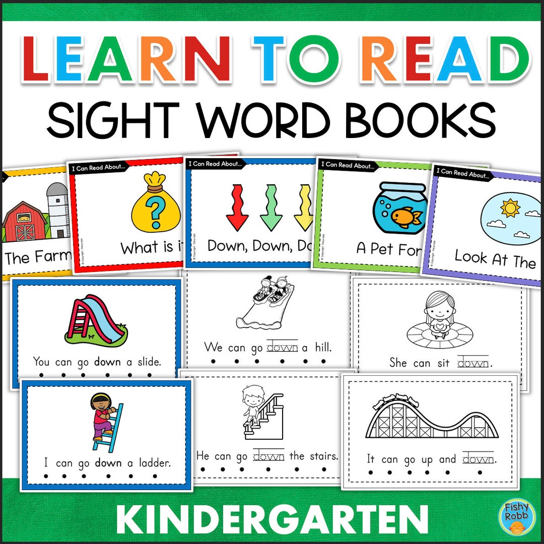 Kindergarten Beginning Readers LEARN TO READ Sight Words Printable ...