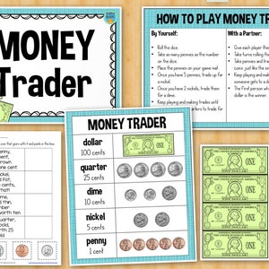 Printable Money Games Activities Worksheets for Kids Learn to Count ...