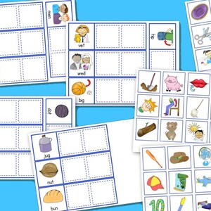 Rhyming Words Learn to Read Worksheets Activities Preschool - Etsy