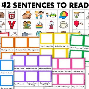 Kindergarten Learn to Read Sight Words Decodable Sentences Worksheets ...