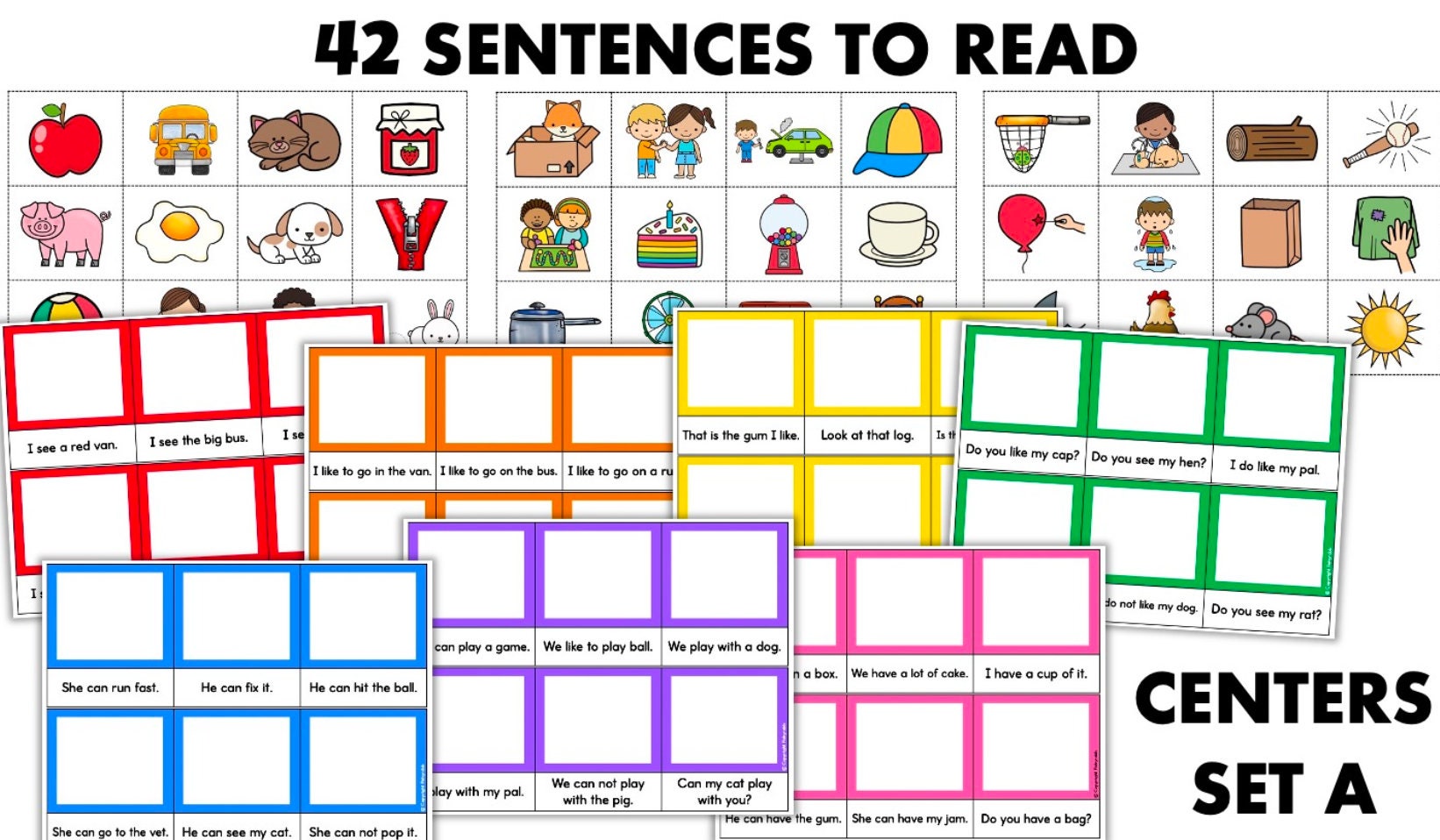 Kindergarten Learn to Read Sight Words Decodable Sentences - Etsy Canada