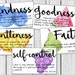Fruit of the Spirit Watercolor Posters Printable Christian Classroom ...