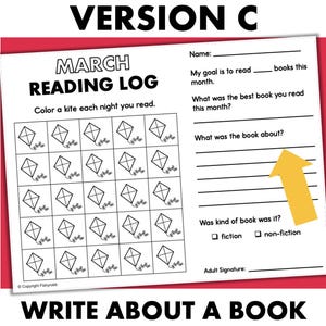 Printable Monthly Reading Logs for Kids and Reading Challenge Sheets - Etsy